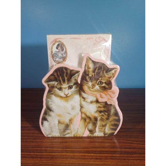Hallmark | Office | Vintage Hallmark Kitty Cat Notepad And Holder ...